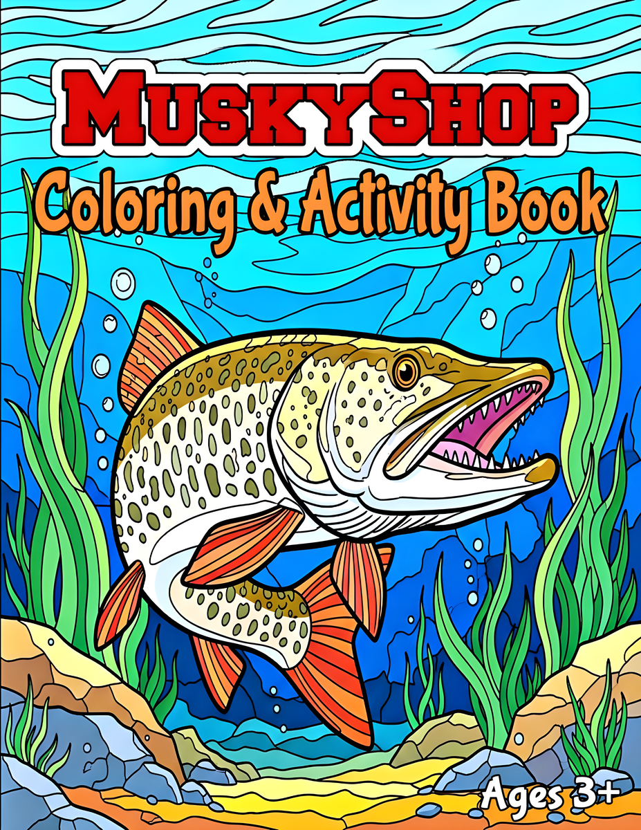 Musky Shop Coloring & Activity Book