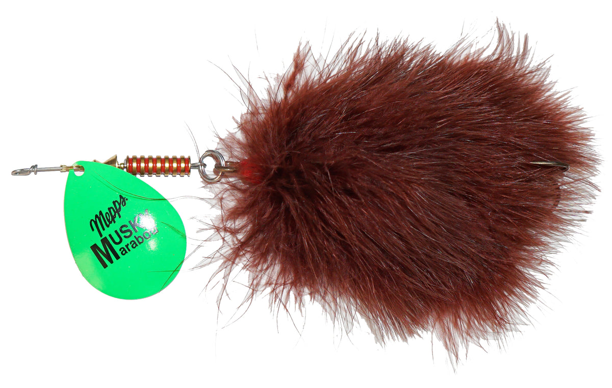 Mepps Musky Marabou Bucktail (Single Blade) Swamp Gas – Musky Shop