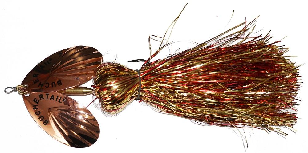 Buchertail #8 Twin Tinsel Bucktail – Musky Shop