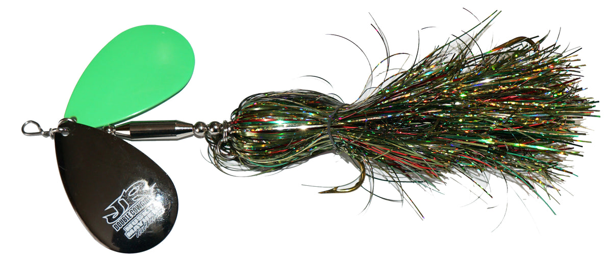 Musky Mayhem Tackle Junior Double Cowgirl Customs Bucktail – Musky Shop