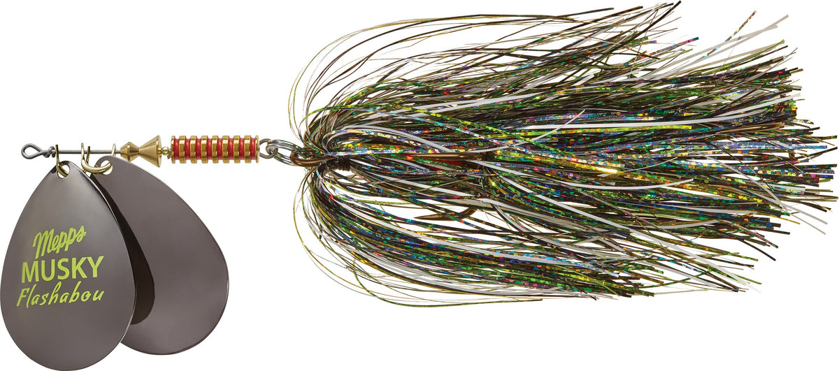 Mepps Musky Flashabou Steve Heiting Series Bucktail - Double Blade ...